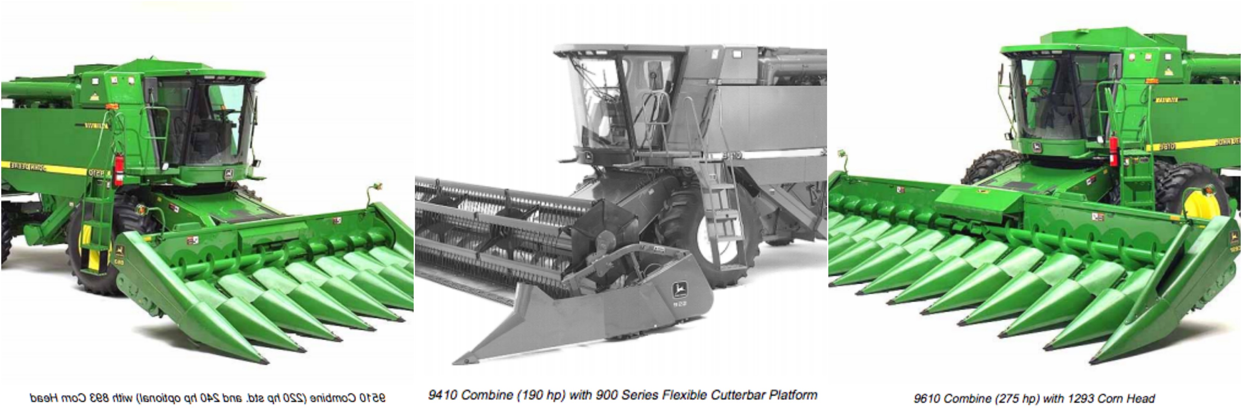 Shared Grain Handling Features of John Deere 9410, 9510 and 9610 Combines